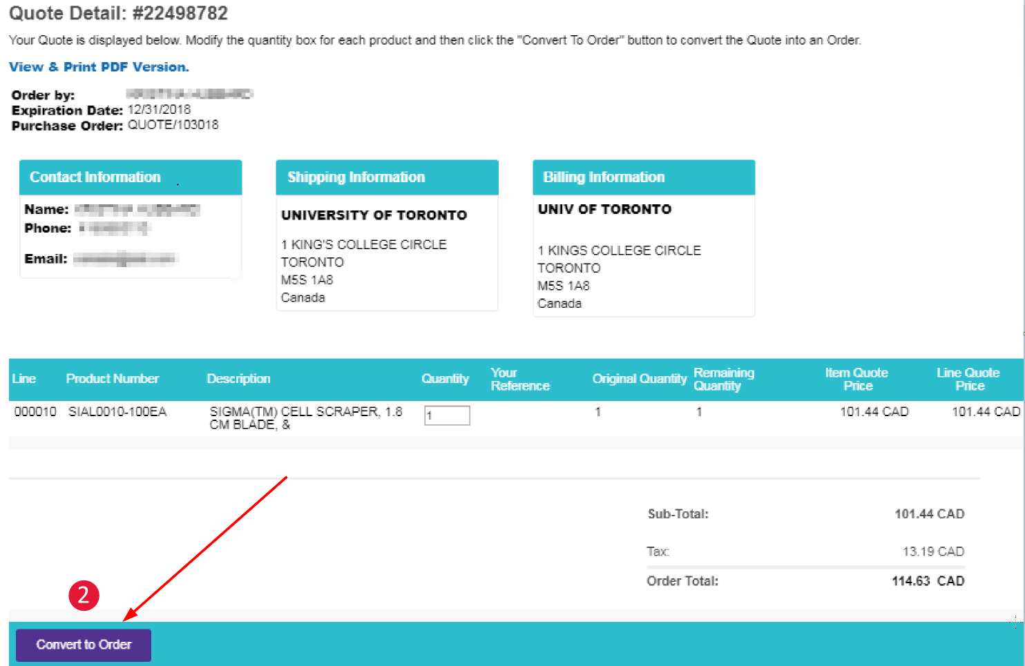 How to process a Sigma-Aldrich eQuote - Procurement Services