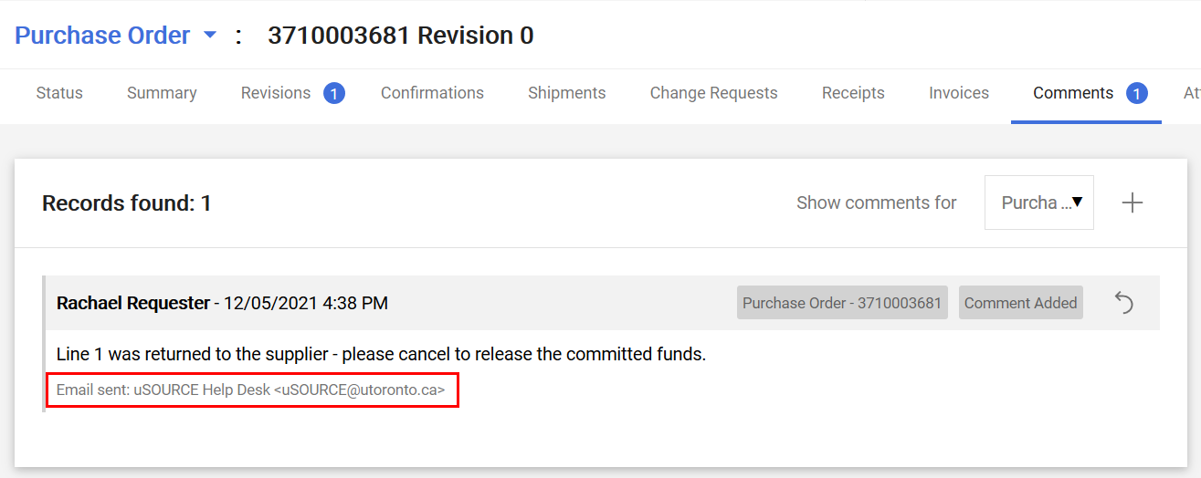 Return an Order - Procurement Services