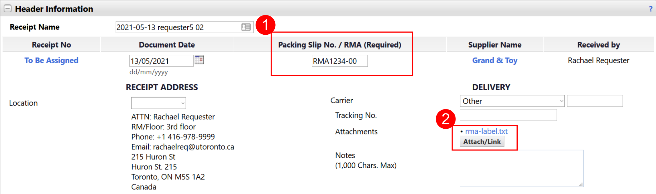 Return an Order ($5,000+) - Procurement Services